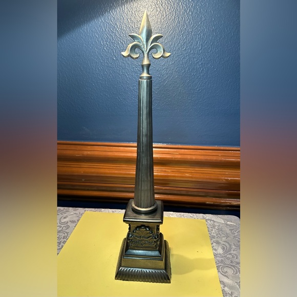 Accents | Vintage India Finial Statue Metal Heavy Silver Color ...